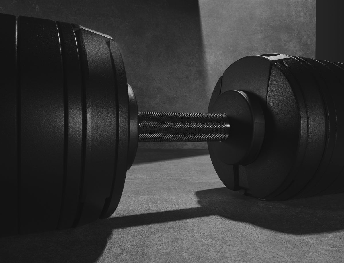 SMRTFT NUOBELL 100lb Adjustable Dumbbell – Matte Black (Pair)