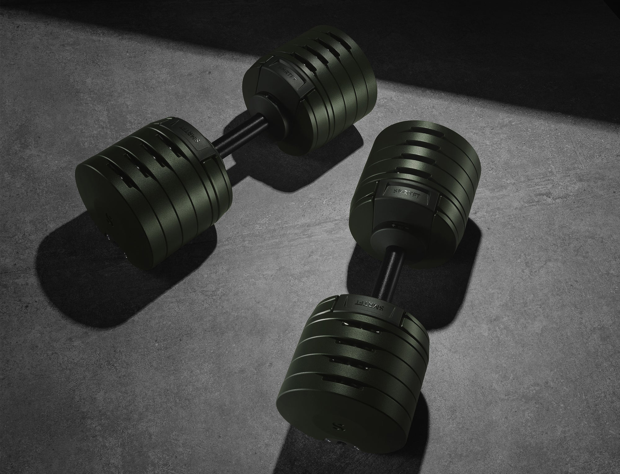 SMRTFT NUOBELL 100lb Adjustable Dumbbell – Tactical (Pair)