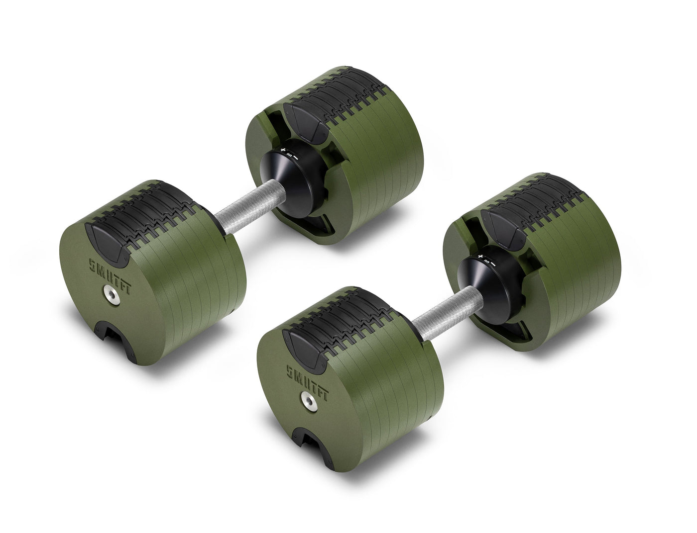 NÜOBELL Adjustable Dumbbells | 80lb Dumbbell Set | SMRTFT