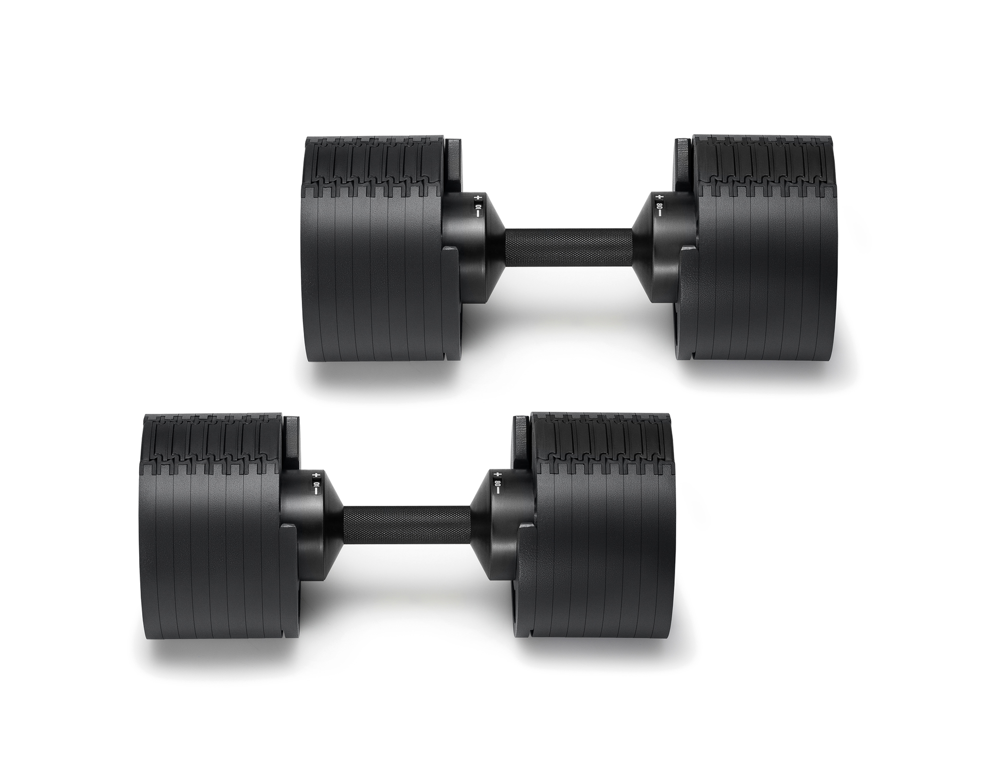 NÜOBELL Matte Black | 80 LB Adjustable Dumbbell Set | SMRTFT
